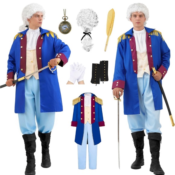 akokvlar | Other | Mens Founding Father George Washington Costume ...